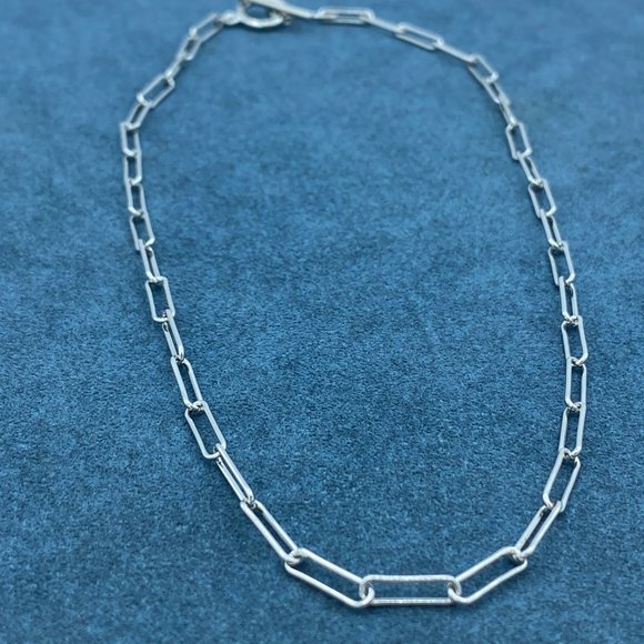 Jewelry | Paperclip Link Chain Necklace 925 Sterling Silver | Poshmark